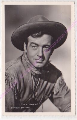 RPPC STAR John Payne Photo Republic Pictures Edt P.I.691 | eBay