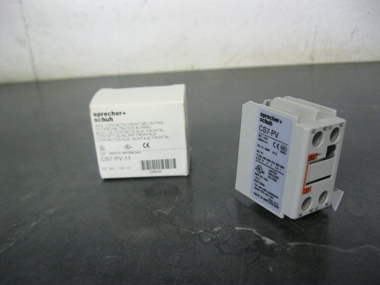 Sprecher + Schuh CS7-PV Front Mount Aux Contact Block, Motor Starters Contactors | eBay