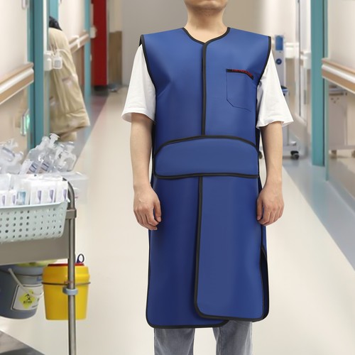 X-ray Protective Clothing Blue Color Protection Vest/Collar 0.35mmPb 60 ...
