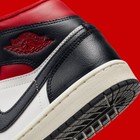 Nike Air Jordan 1 Mid White Black Red Panda Shoes BQ6472-061 Women's ...