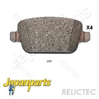 Rear Brake Pads Set Land Rover:FREELANDER 2 LR003657 LR003772 LR003655 ...