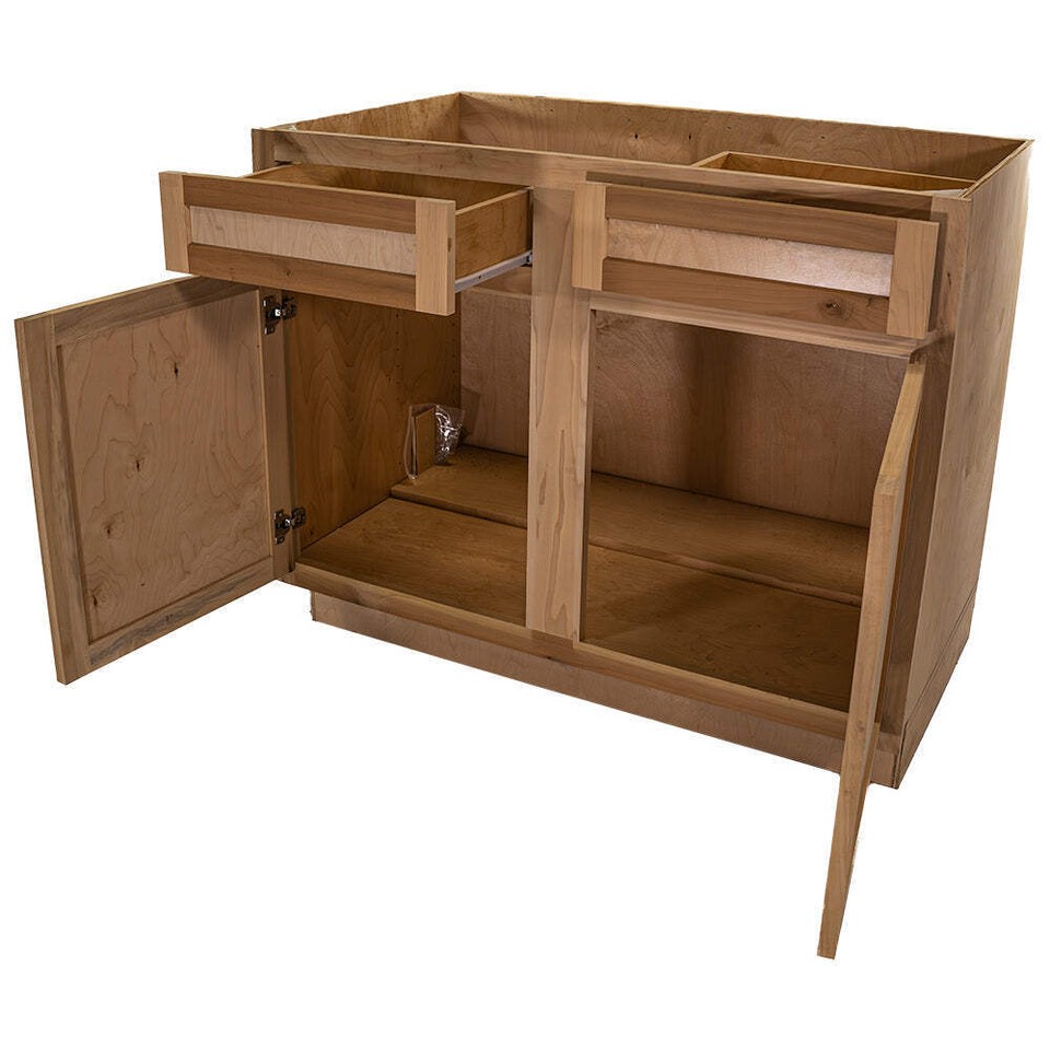 Kitchen Base Cabinet | Unfinished Poplar | Shaker Style | 42" | eBay