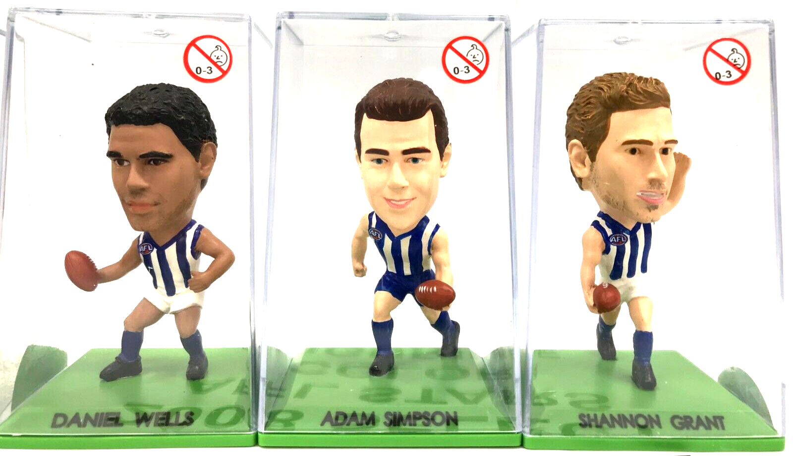 2008 SELECT AFL STARS COLOR + L.E GOLD FIGURINE FULL TEAM SET(3+3)-NTH ...