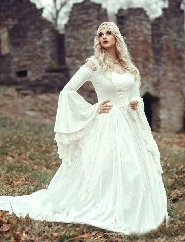 Victorian Gothic Renaissance Wedding Dresses Victorian Gothic Wedding