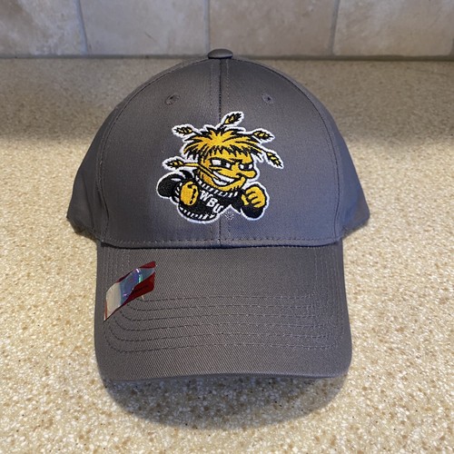 Wichita State Shockers Cap Hat Gray Yellow White Adjustable Strapback ...