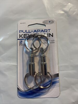 Custom 2 Premium Metal Chrome Pull-Apart Key Chains with 2 Separate ...