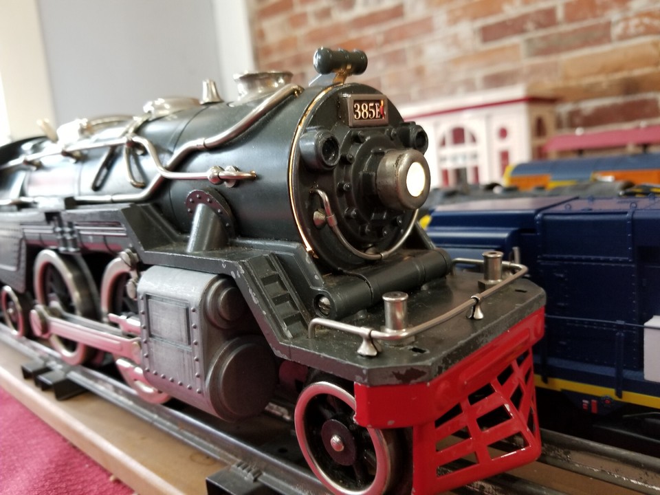 MTH STANDARD GAUGE #385E GRAY STEAM ENGINE WITH GRAY LL TENDER GOOD ...