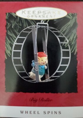 🐦🌟 💖 Hallmark 1993 Keepsake Ornament Wheel Spins! "B" | eBay