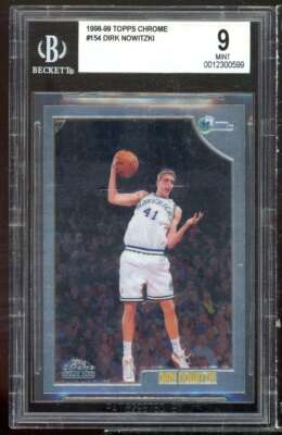 Dirk Nowitzki Rookie Card 1998-99 Topps Chrome #154 BGS 9 | eBay