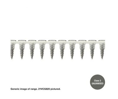 Collated Villaboard Galvanised Countersunk Head Screws 8G x 30mm - Box ...