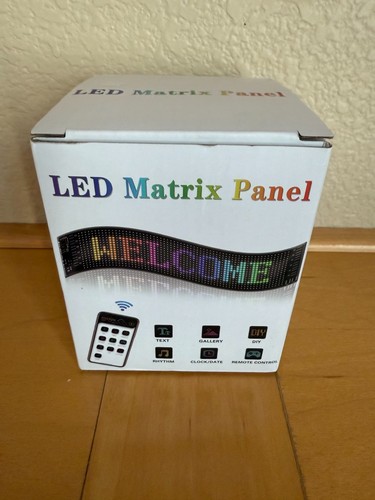 LED Matrix Panel APP Control USB 5V Flexible LED Screen Scrolling for ...