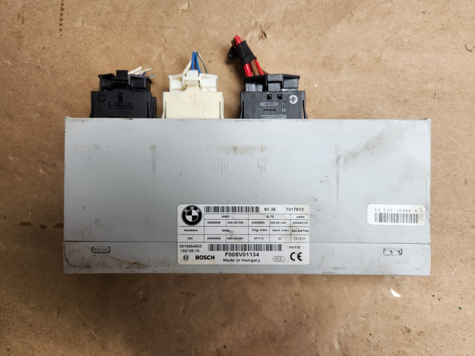 2009 - 2015 BMW 7 SERIES F01 F02 TAILGATE TRUNK LID CONTROL MODULE ...