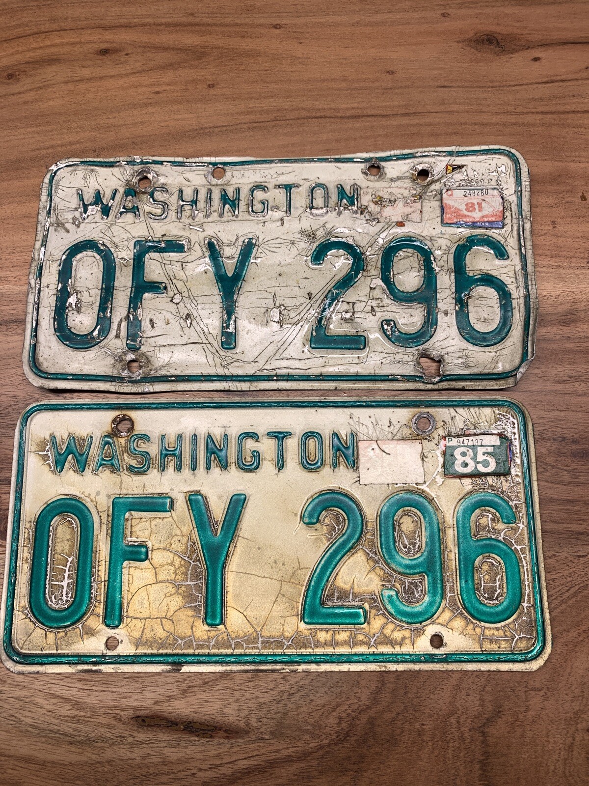 1968-1982 WA State License Plates Matching Set Front And Rear | eBay
