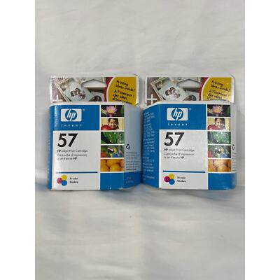 2 packs HP 57 Inkjet printer cartridge expired October 2005 | eBay