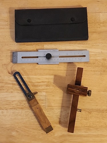 Crown Tools Marking Gauge Heavy Duty Rule Drafting Set | eBay