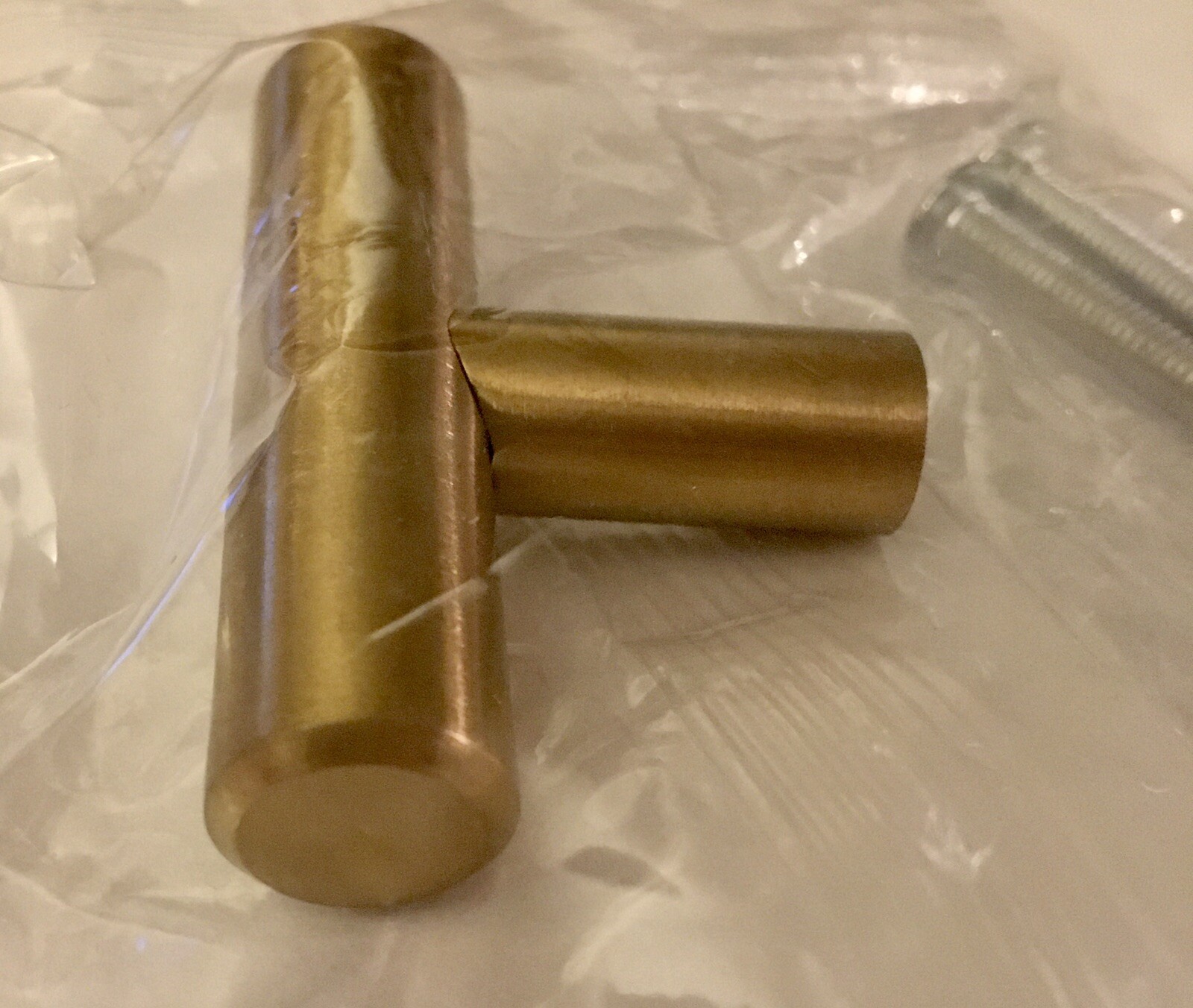 10 Pc. Goldenwarm Brushed Brass Cabinet Bar Handle Pulls Knobs w ...