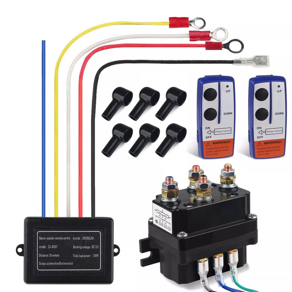 For WARN KFI Winch Solenoid Relay Contactor + Wireless Remote Control ...