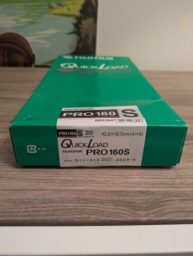 Fujifilm Pro 160S 4x5 Color Film: Quickload 20 Sheets. New Unopened ...