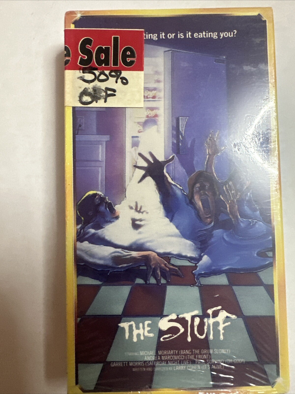 The Stuff VHS Horror Cult OOP World Video 1990 Michael Moriarty Paul ...