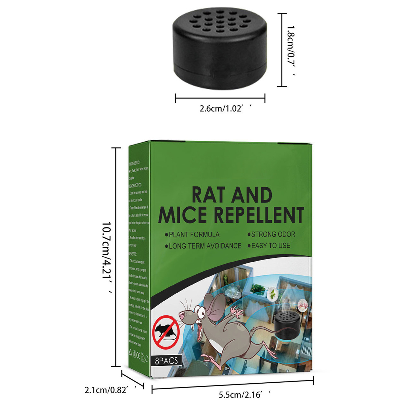 32PCS Rat-Mouse Repellent Pill Repellent Peppermint Oil Mice Rodent ...