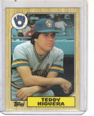1987 Topps - #250 Teddy Higuera Milwaukee Brewers baseball card | eBay