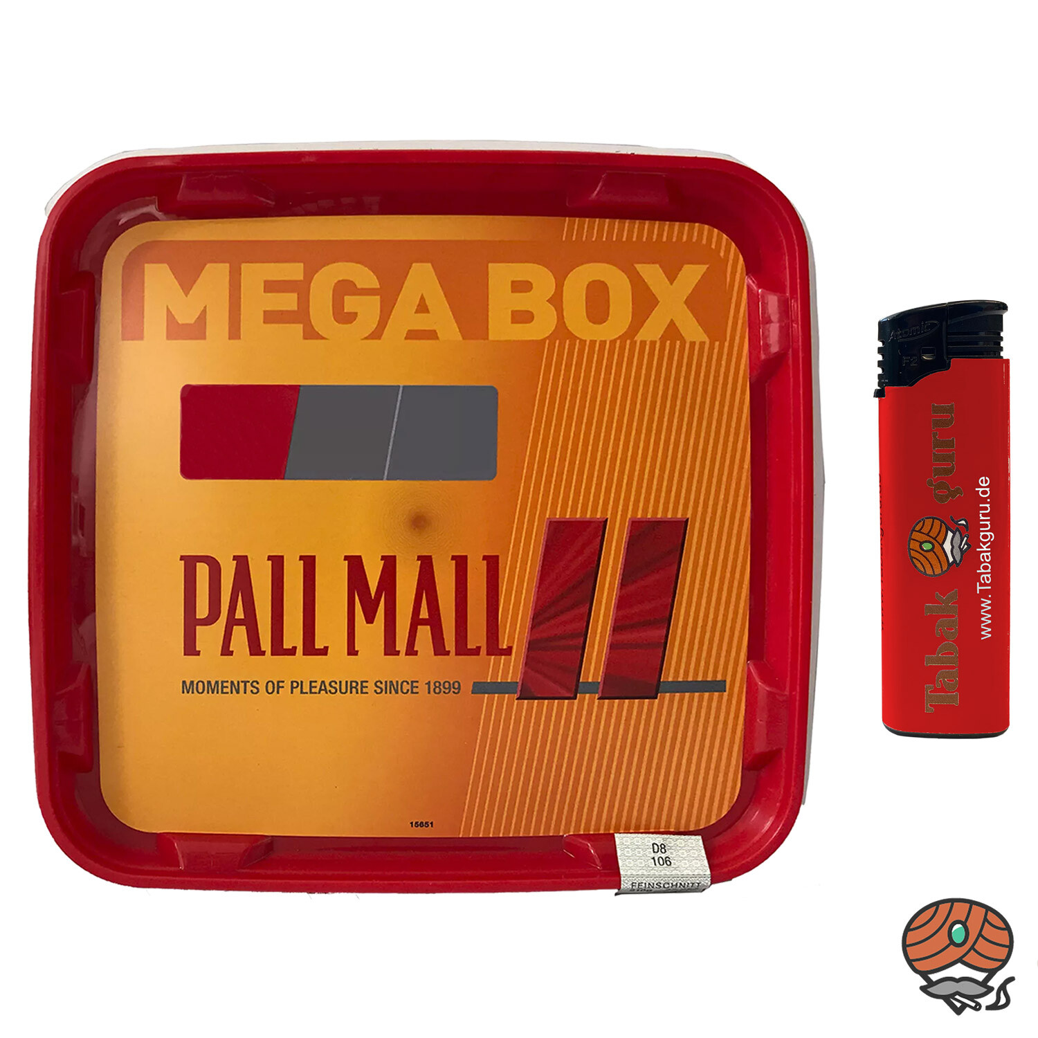 Pall Mall Allround Tabak Mega Box 120g Volumentabak + Feuerzeug ...
