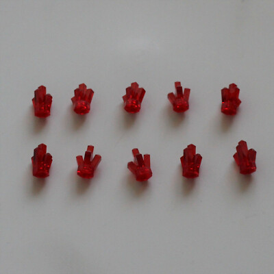 LEGO x 10 Trans-Red Rock 1 x 1 Crystal 5 Point treasure gem | eBay