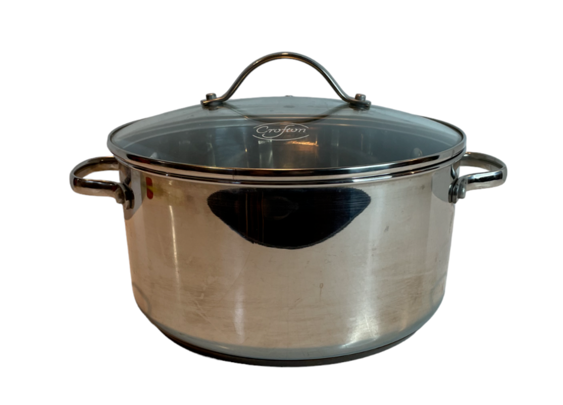 Crofton 5-6 qt. Stainless Steel Stock Pot Pan 11” Copper Bottom w/ Lid ...
