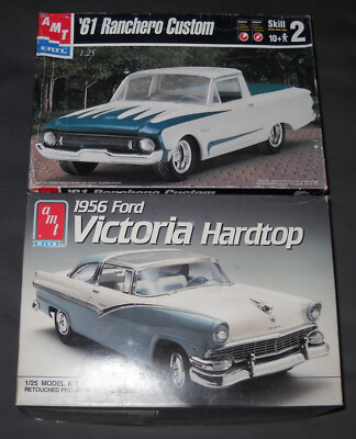 AMT '56 Ford Victoria & '61 Ford Falcon Ranchero Custom - Scale 1:25 ...