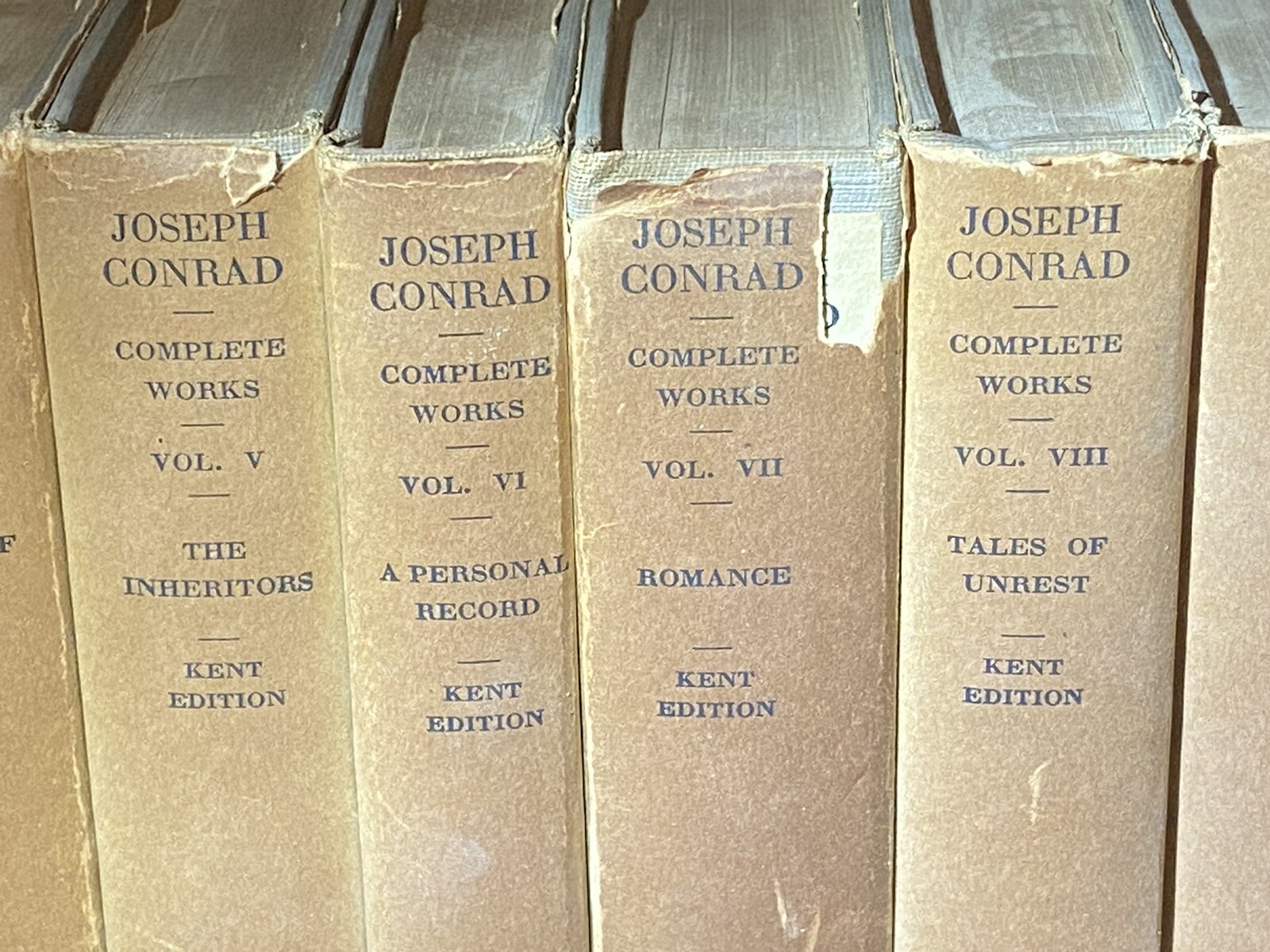 Joseph Conrad Works 1926 (Kent Edition) 24 Volumes with rare Dust ...