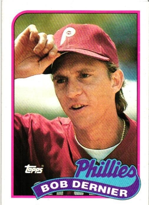 1989 Topps #418 Bob Dernier Phillies Baseball Card | eBay