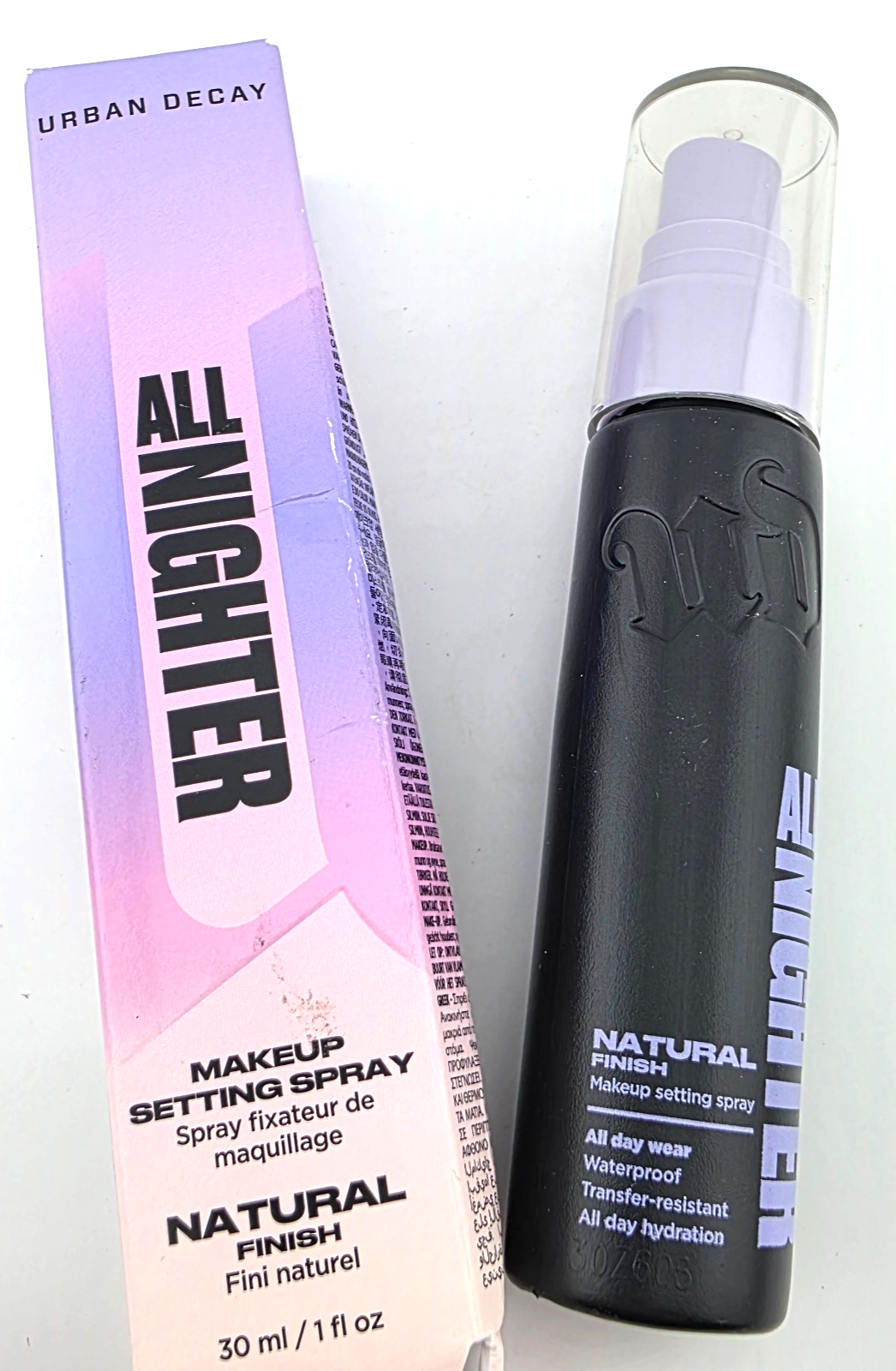 NIB Urban Decay All Nighter Waterproof Natural Finish Setting Spray 1 ...