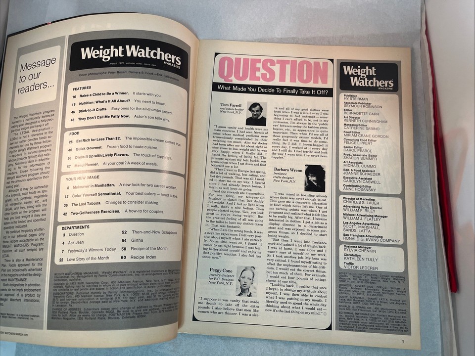 12 Vintage 1976 Weight Watchers Magazines Complete Year | eBay