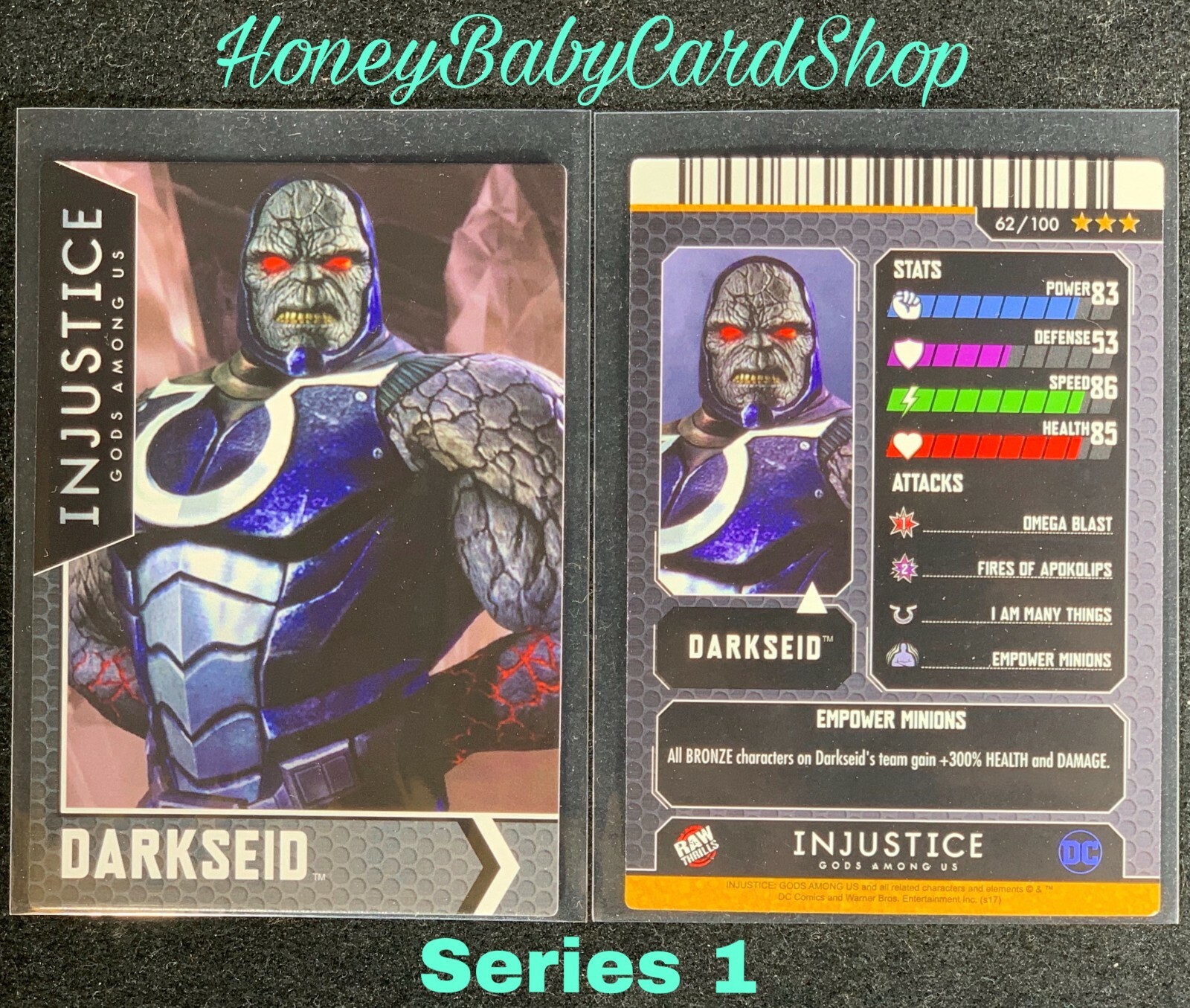 Injustice Arcade Series 1 OOP Card 62 Darkseid Power Rare | eBay