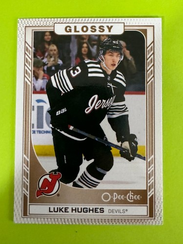 2023-24 UD O-Pee-Chee Glossy Rookie #R-9 Luke Hughes New Jersey Devils ...