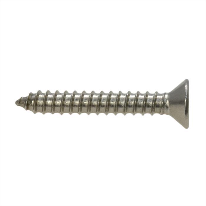 Qty 50 Countersunk Self Tapping 10g (4.8mm) x 3/4" 19mm Stainless Screw ...
