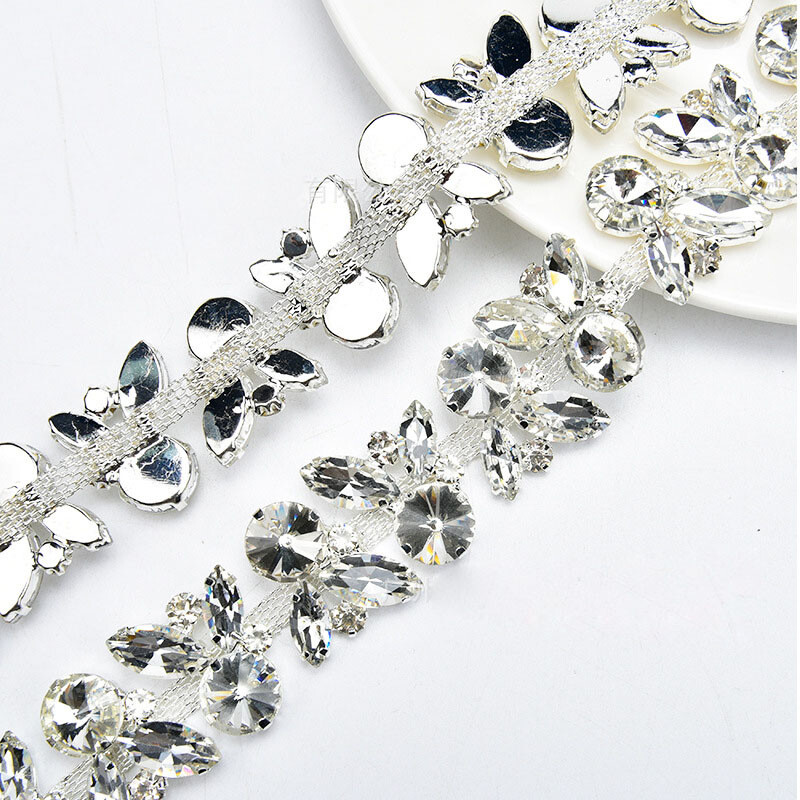 90cm Rhinestone Chain Trim Crystal DIY Accessories for Textiles Costume ...