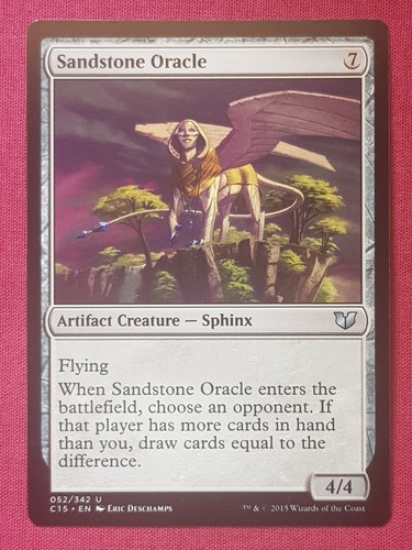 Magic The Gathering COMMANDER 2015 C15 SANDSTONE ORACLE artifact card ...