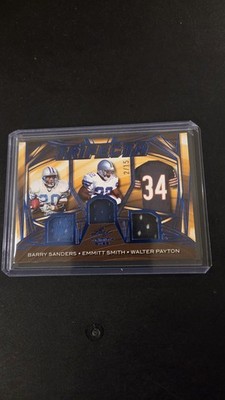 2025 LEAF TRINITY FOOTBALL TRIFECTA Game Used Payton Sanders Smith #/25 ...