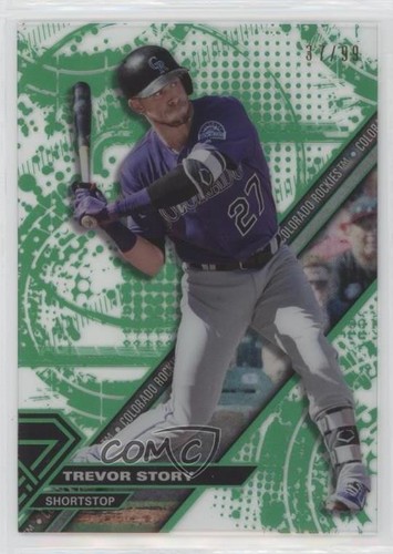 2017 Topps High Tek Pattern 1 Green Rainbow /99 Trevor Story #HT-TS | eBay