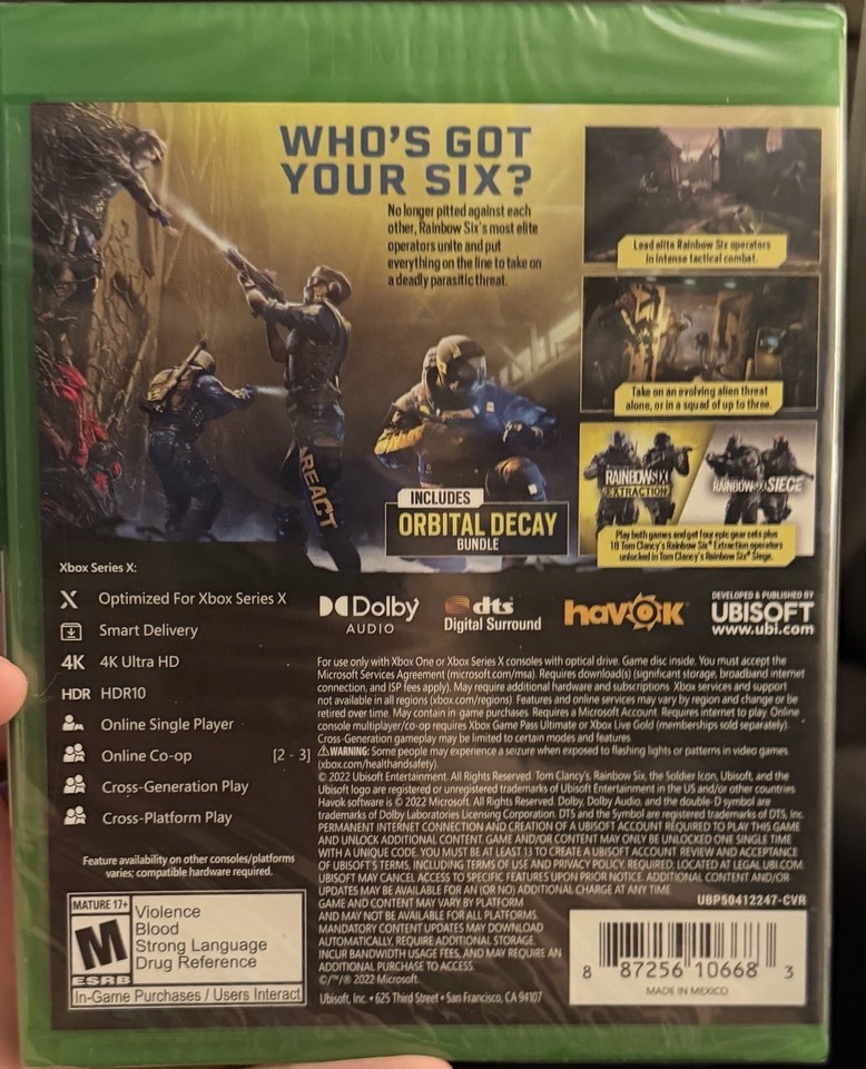 Tom Clancy's Rainbow Six Extraction (Xbox Series X/Xbox One) BRAND NEW ...