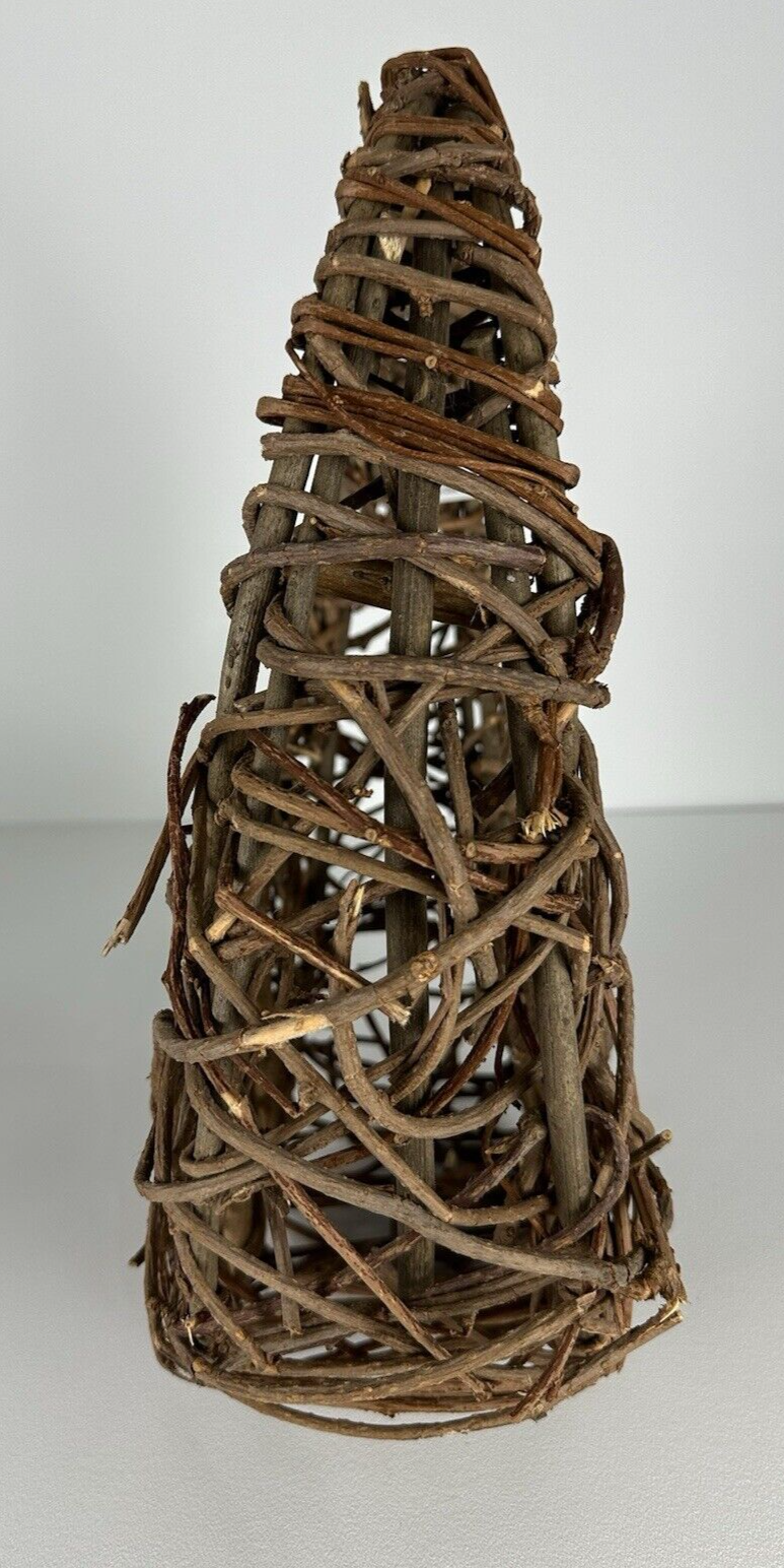 Handwoven Twig & Vine Basket - New with Tags, Rustic Decor Size: 17"x14 ...
