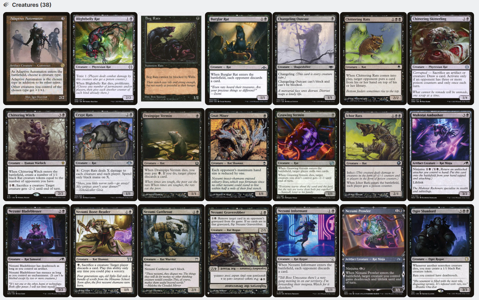 Karumonix, Rat King POISON TOXIC RAT TRIBAL Magic MTG Custom Commander ...