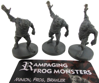 HELLBOY: The Board Game 3x RAMPAGING FROG MONSTER Minis & Card NEW!! | eBay