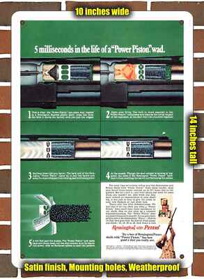 Metal Sign - 1968 Remington Peters Shotgun Shells- 10x14 inches | eBay