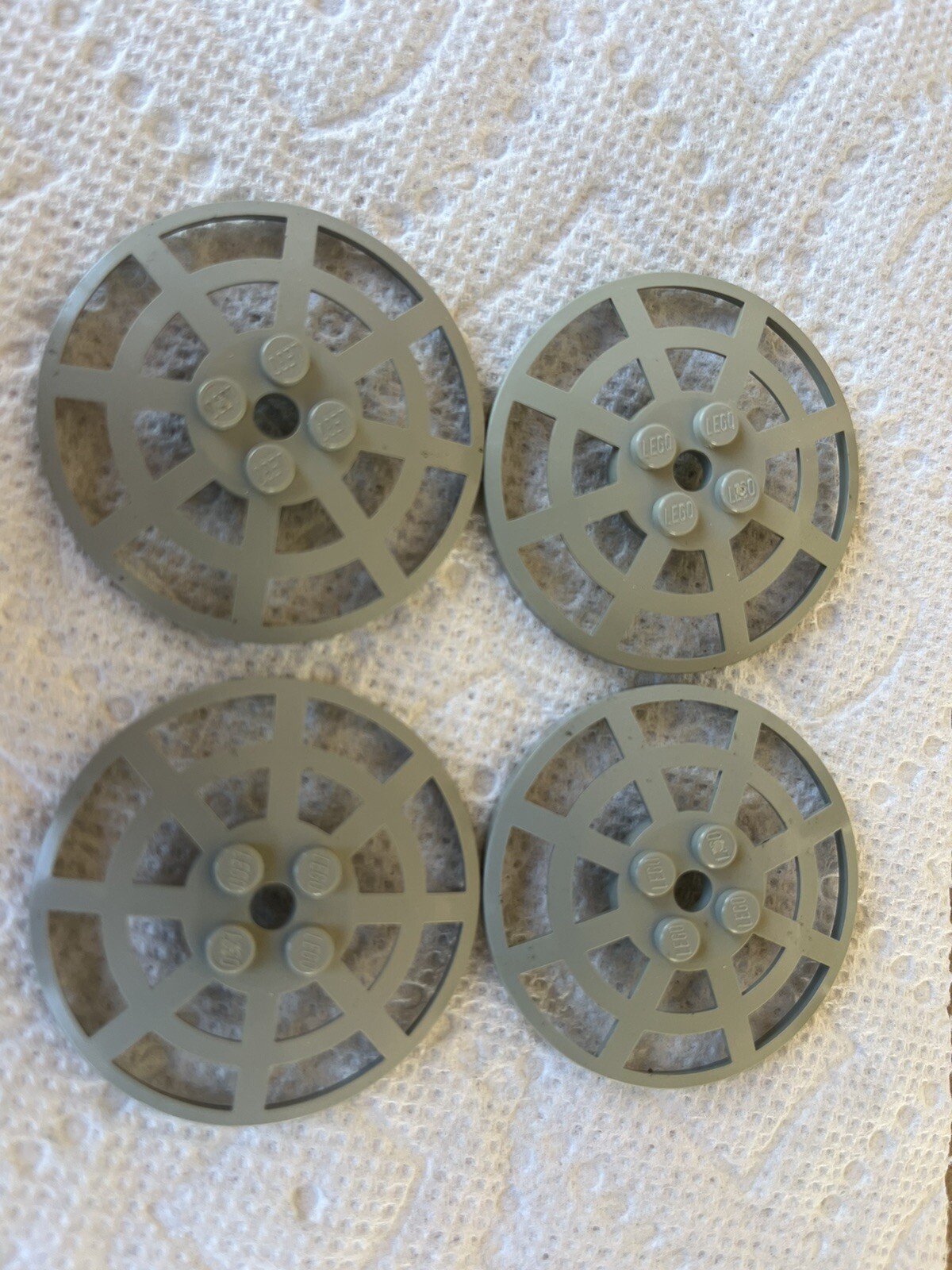 LEGO PART 4285 LIGHT GREY DISH 6 X 6 INVERTED RADAR WEBBED Lot Of 4 | eBay