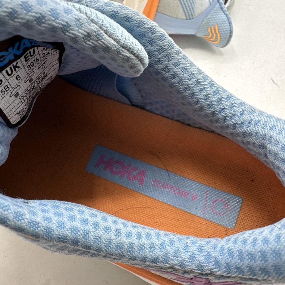 Hoka One One Clifton 9 Shoes Womens 7.5 B Shoes Running Athletic 1127896 ABIW | eBay