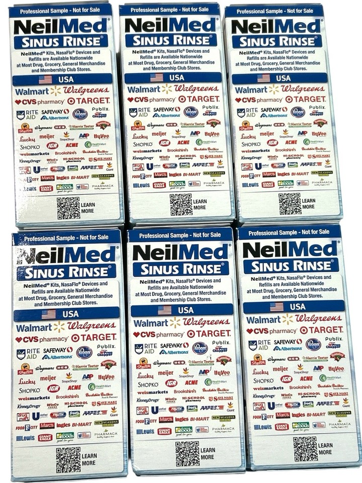 6 NeilMed Sinus Rinse Bottles Refillable 8oz - 240mL Bottle 6 Pack | eBay