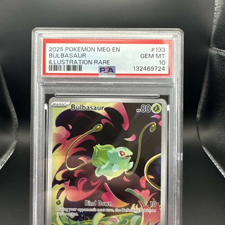2025 Pokemon Mega Evolutions EN Bulbasaur #133 IR Graded PSA 10 Slab | eBay