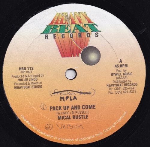 Mical Rustle, Pack Up And Come, (12"), NM or M-, 3771342159 | eBay ...